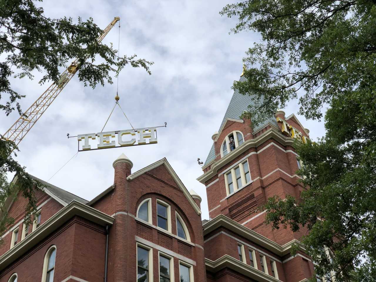 Tech Tower Gets New Letters | News Center
